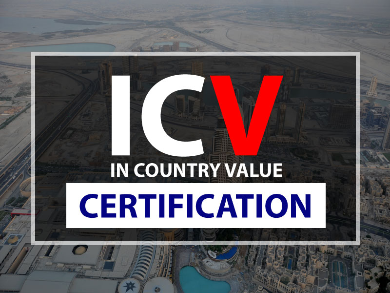 ICV certificate (The National In-Country Value Program) - Taccount